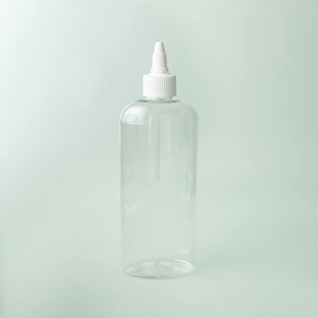 8 oz Clear Oval Bottle with White Twist Cap | Bramble Berry