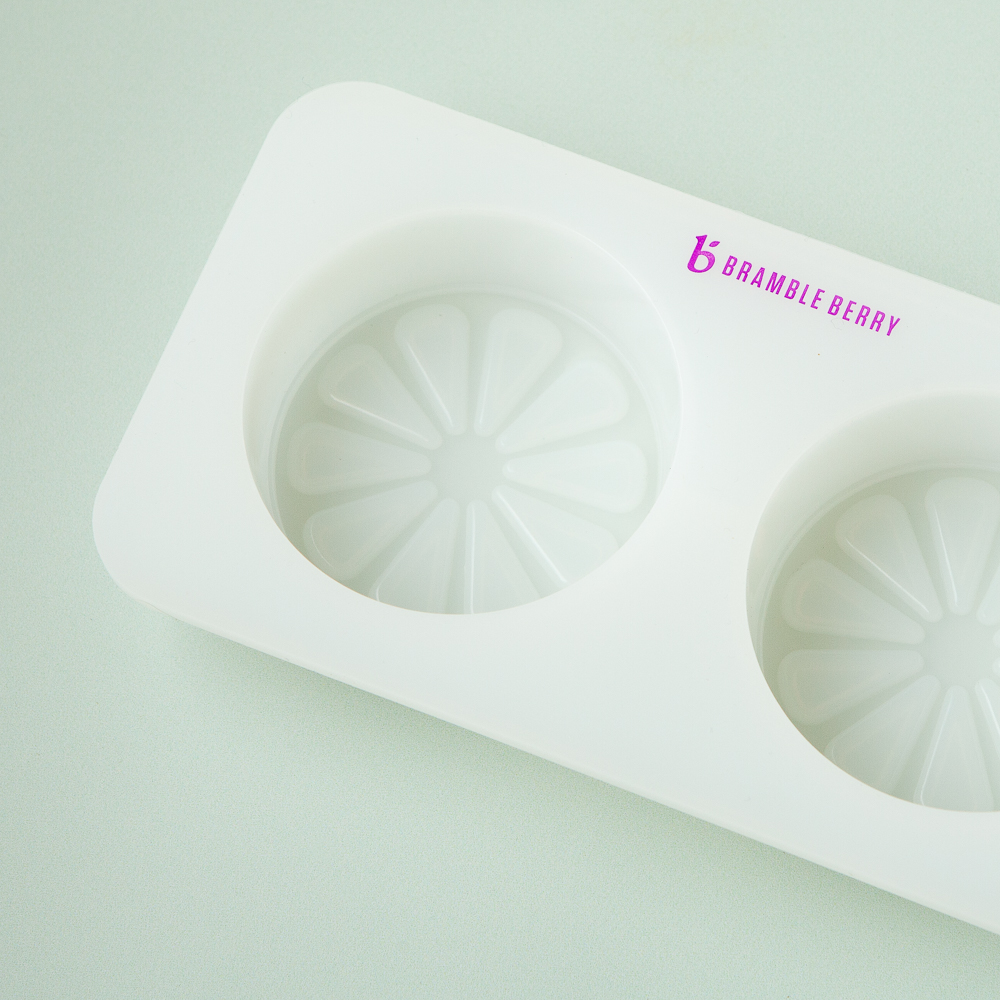 2 Cavity Silicone Citrus Mold for Soap Making | Bramble Berry